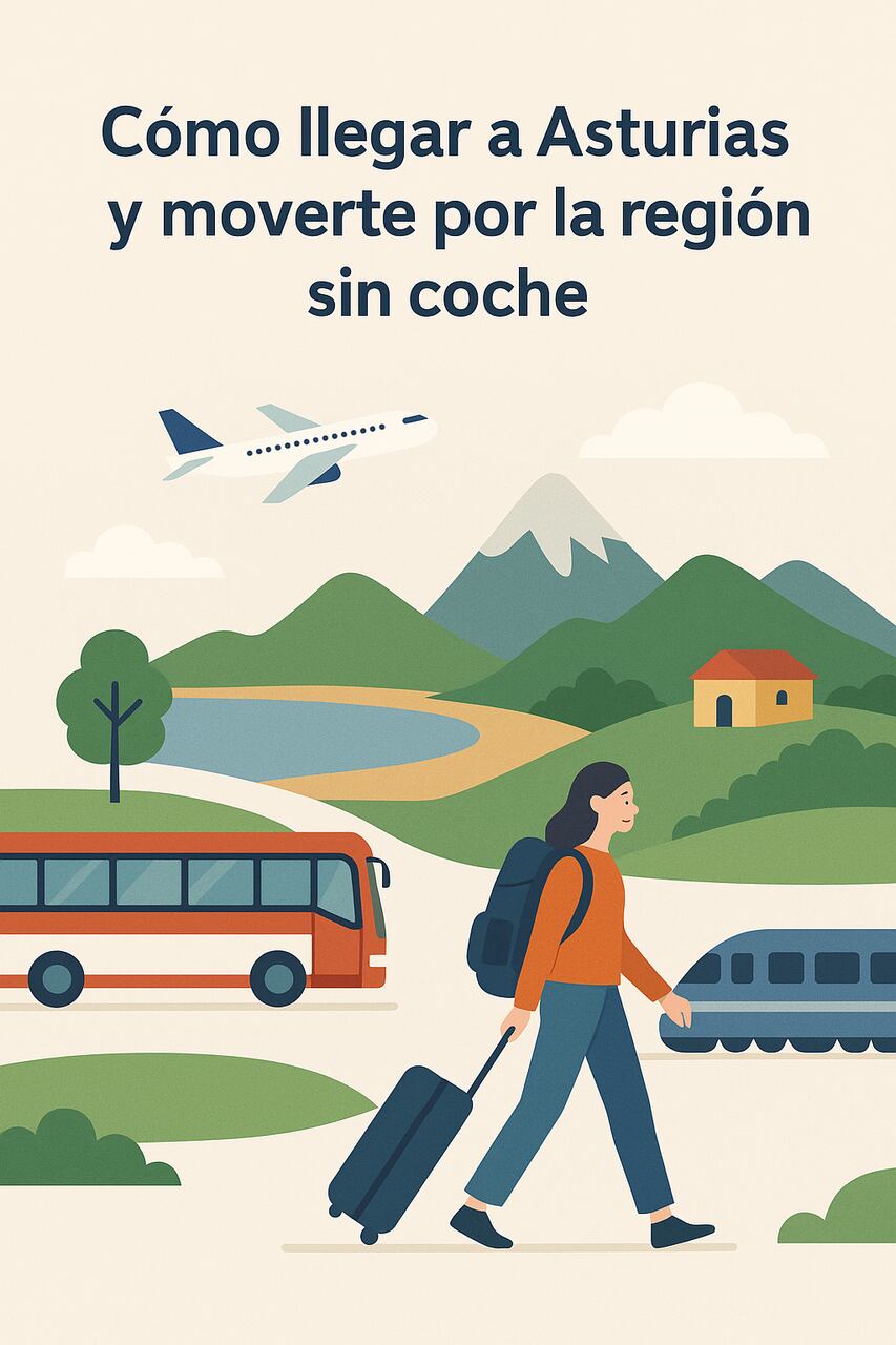 Cómo llegar a Asturias y moverte por la región sin coche